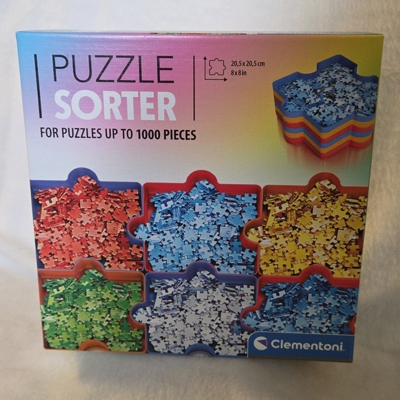 Games | 6 Tray Puzzle Sorter Jigsaw Piece Shapes Up To 100 Pieces ...